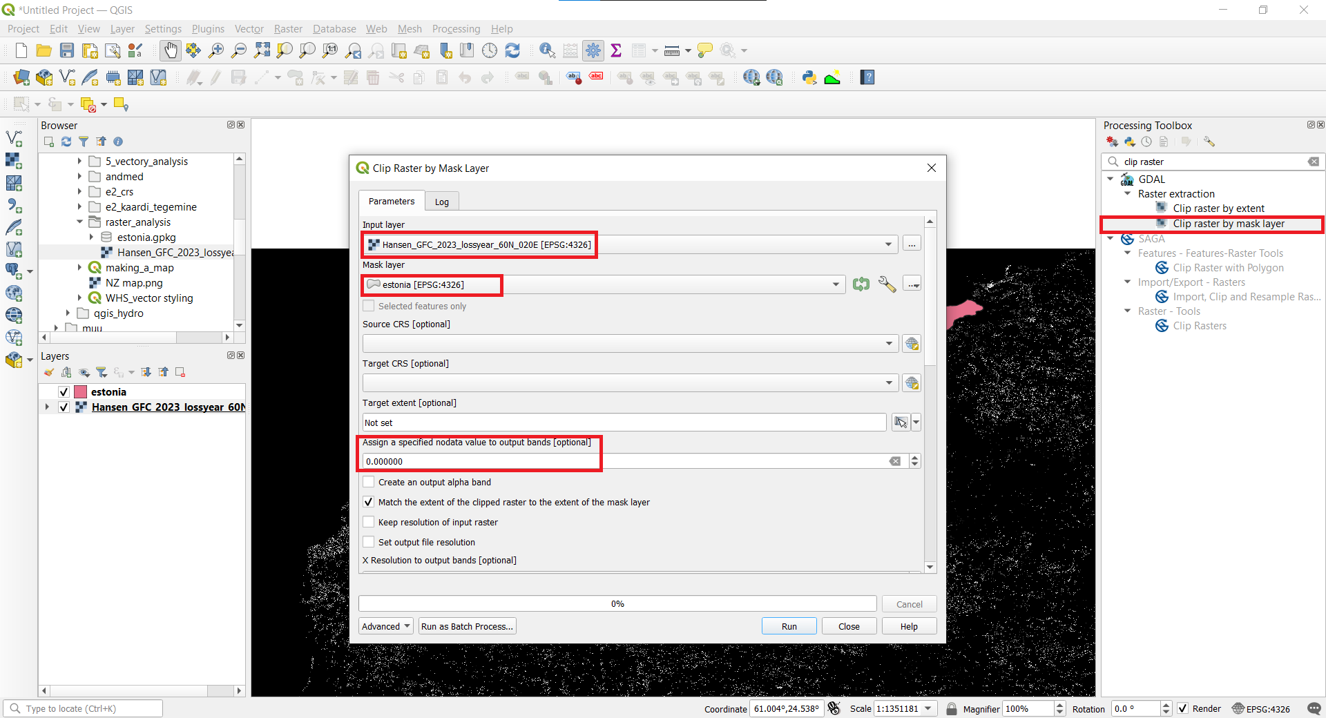 Basic raster analysis • Home